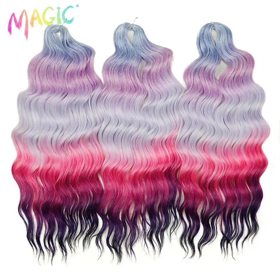 MAGIC Синтетические волосы волнистые Ombre HPD169