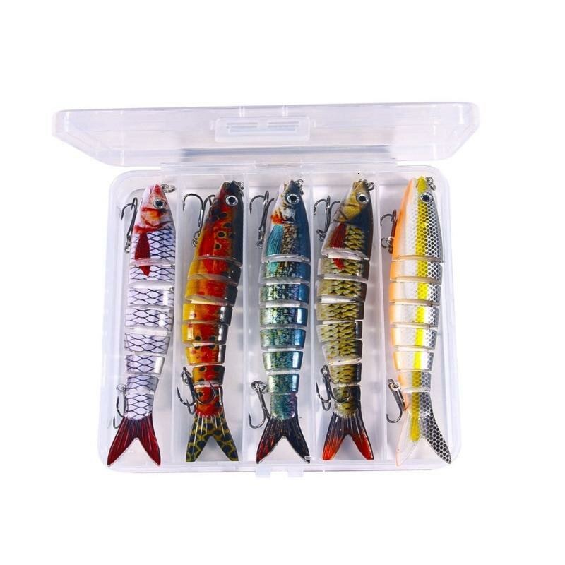 Многосуставная плавающая приманка с тройным крючком, Набор А