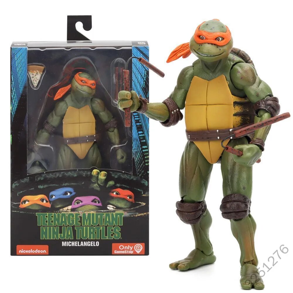Фигурка Teenage Mutant Ninja Turtles Michelangelo (Оранжевый) из ABS пластика, коллекционная