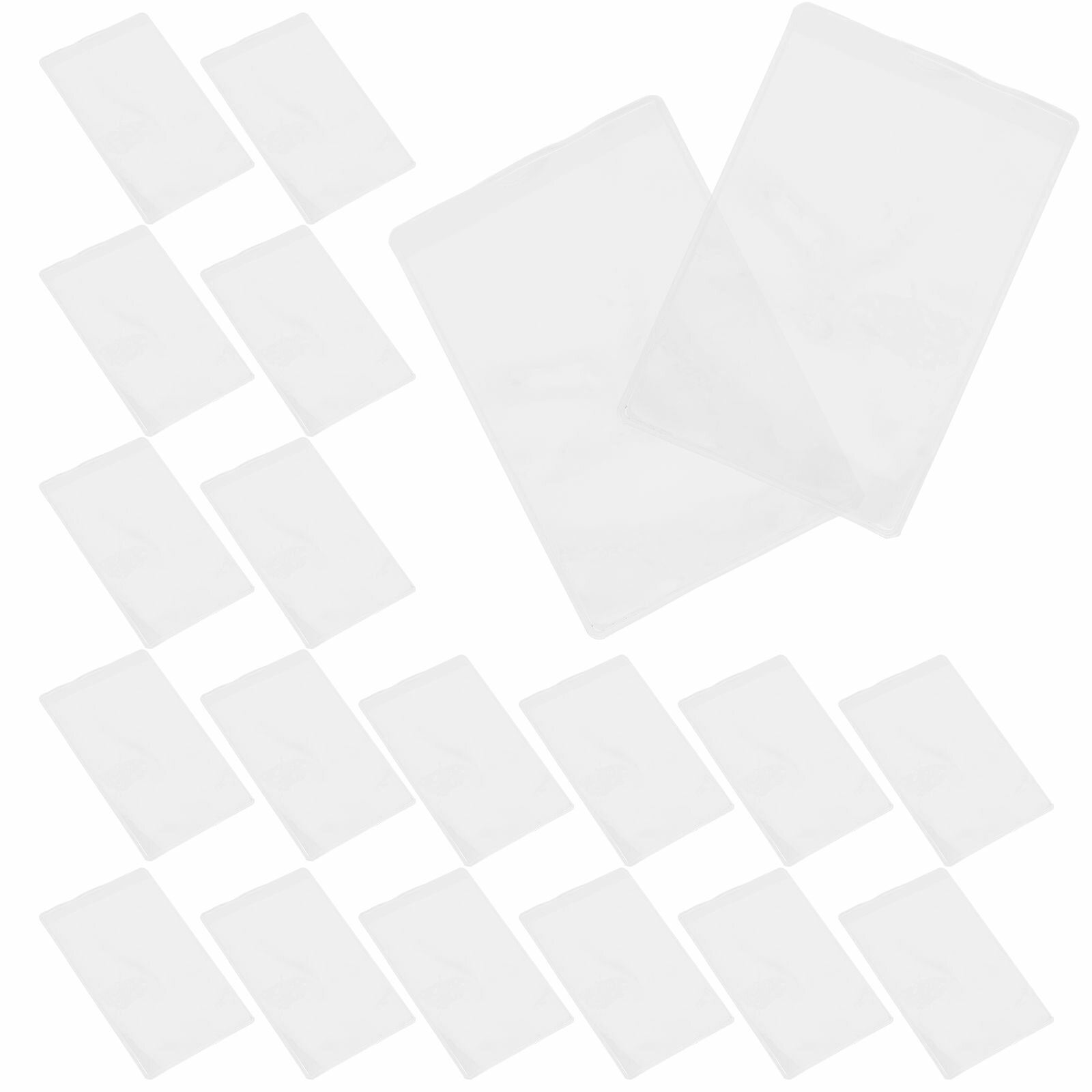 Набор из 50 прозрачных пвх кармашков для хранения и защиты игровых карточек