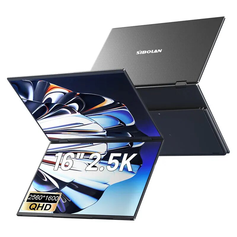 Sibolan 16" 2.5K складной двойной монитор, AU-штекер