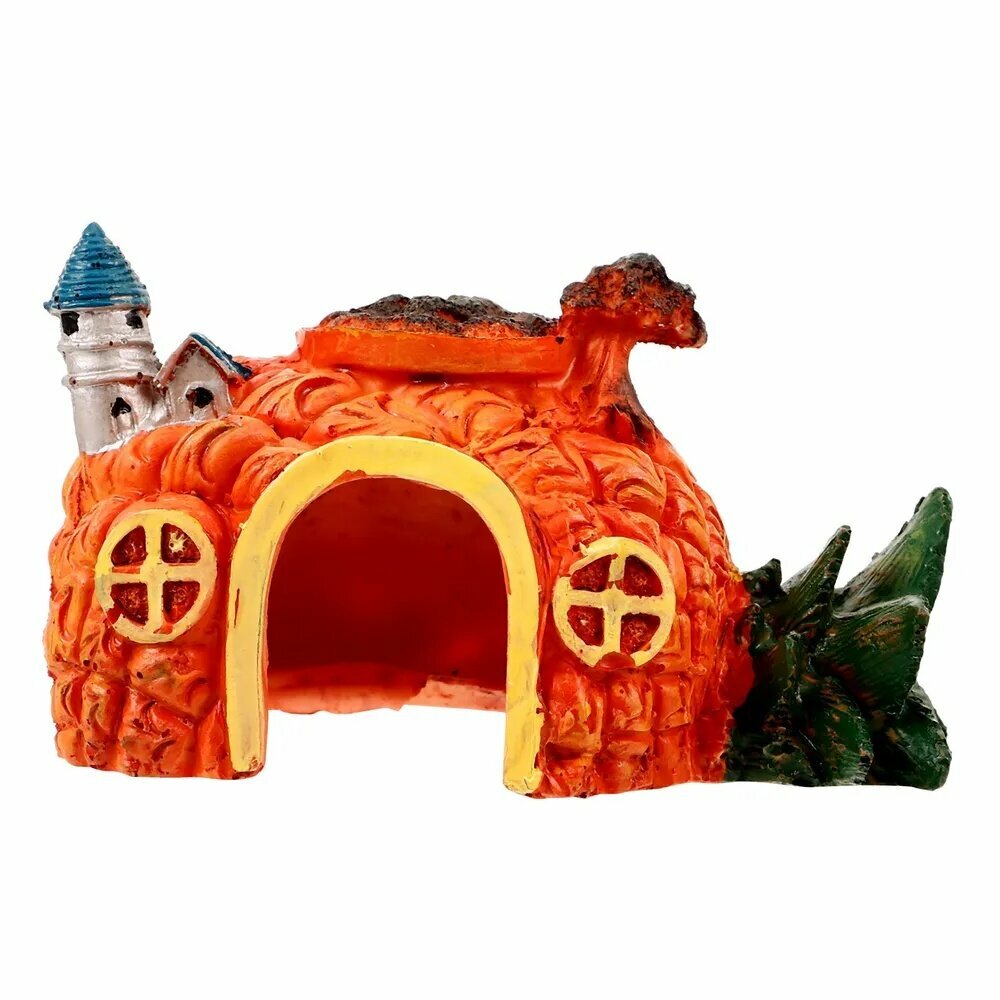 Аквариумный домик из прочной смолы, укрытие для рыб и креветок