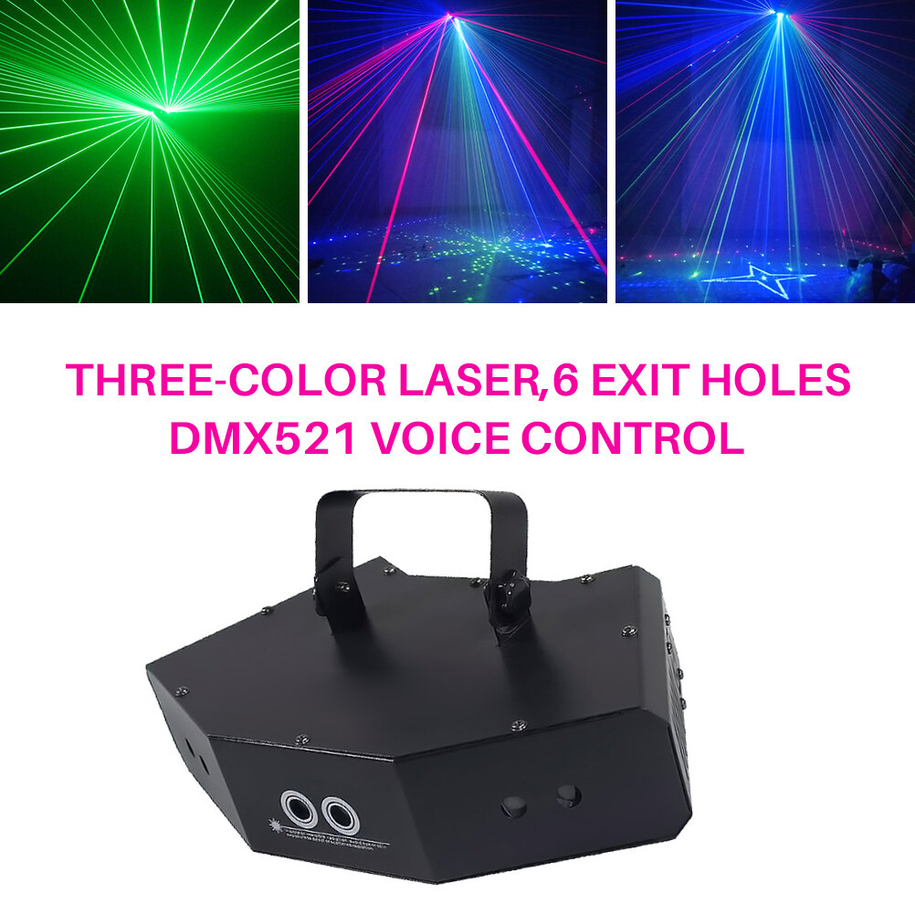 Сканирующий прожектор DMX с линейным лучом и звуковой активацией для диджеев, танцполов, баров и веч