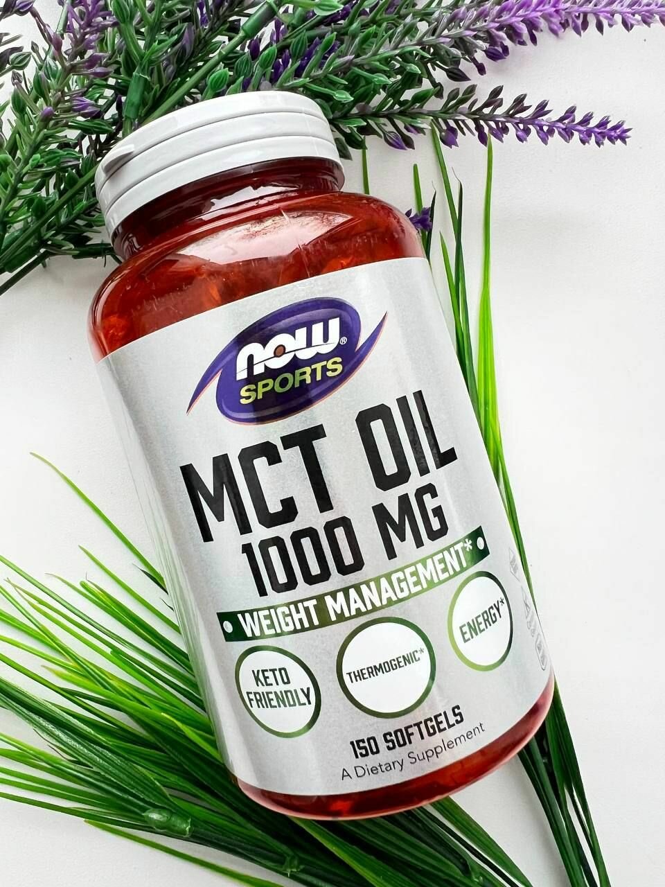 Масло MCT Now Foods, среднецепочечные триглицериды, 1000 мг, 150 капсул