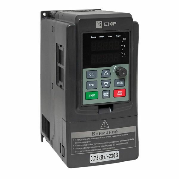 Преобразователь частоты 0.75/1.5кВт 1х230В VECTOR-100 PROxima EKF VT100-0R7-1B