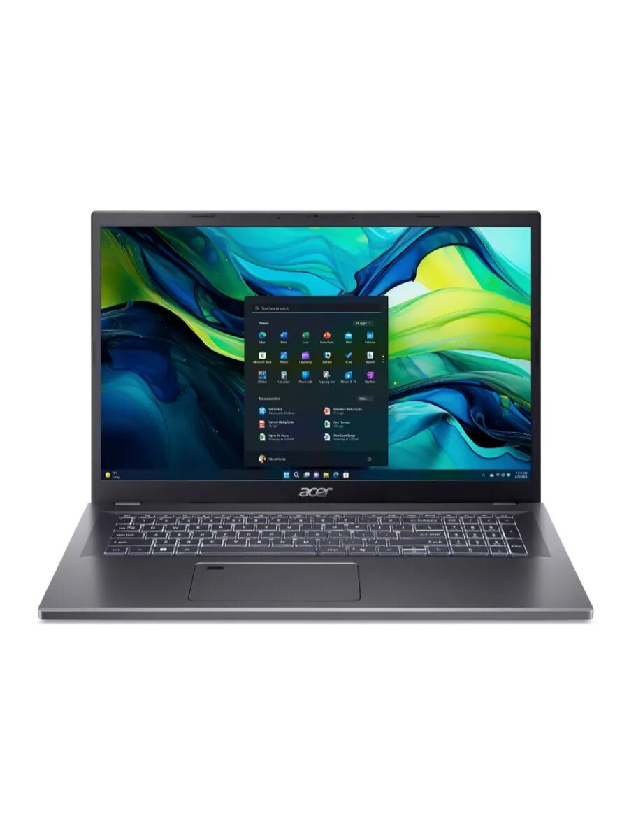 Ноутбук Acer Aspire 17 A17-51M-54AL NX. JERER.001 17.3 FHD Intel Core i5-1334U/16Gb/512Gb/ NoOS серый