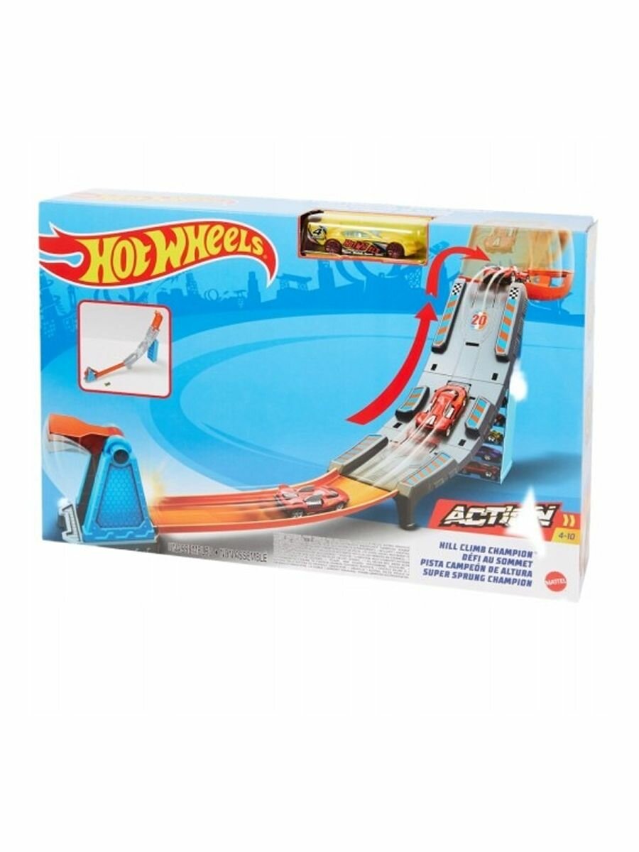 Mattel Hot Wheels GBF83 Игрушечный трек - Чемпион по преодолению подъемов