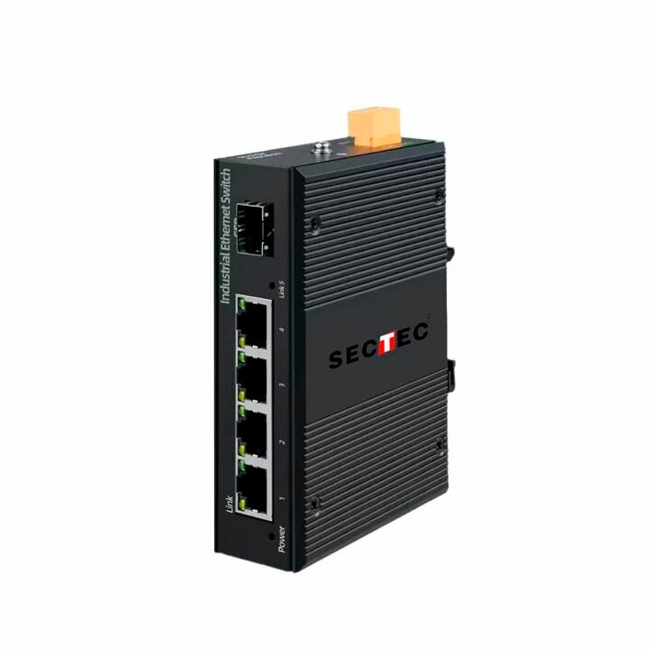 Портовый промышленный гигабитный коммутатор на DIN рейку SECTEC PLC4110005