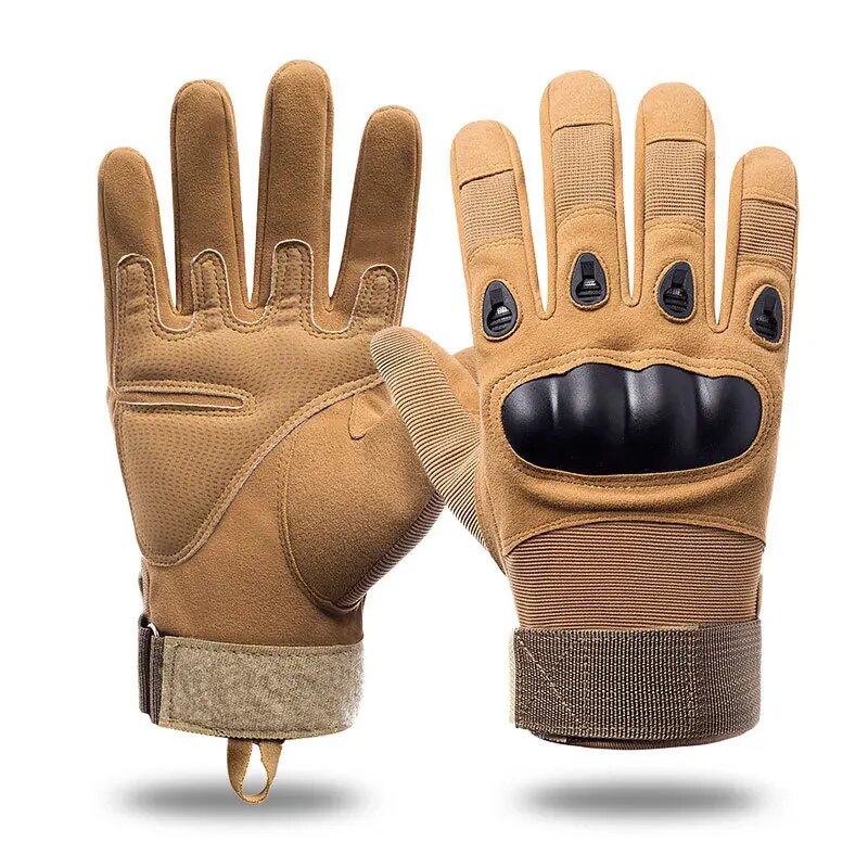 Тактические перчатки XL, коричневые, Full finger Khaki