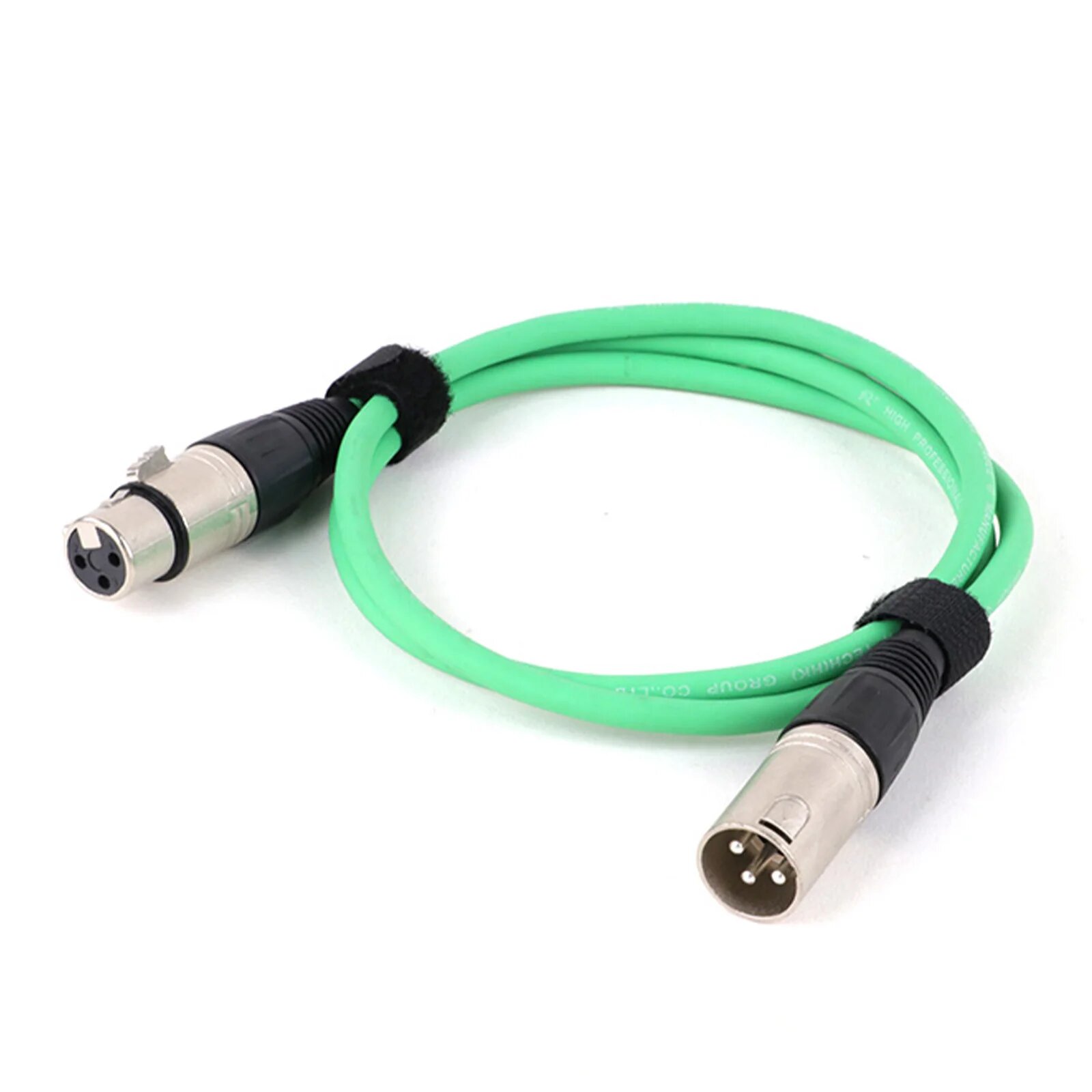 Зеленый XLR кабель XLR мама-папа, 1.5 м