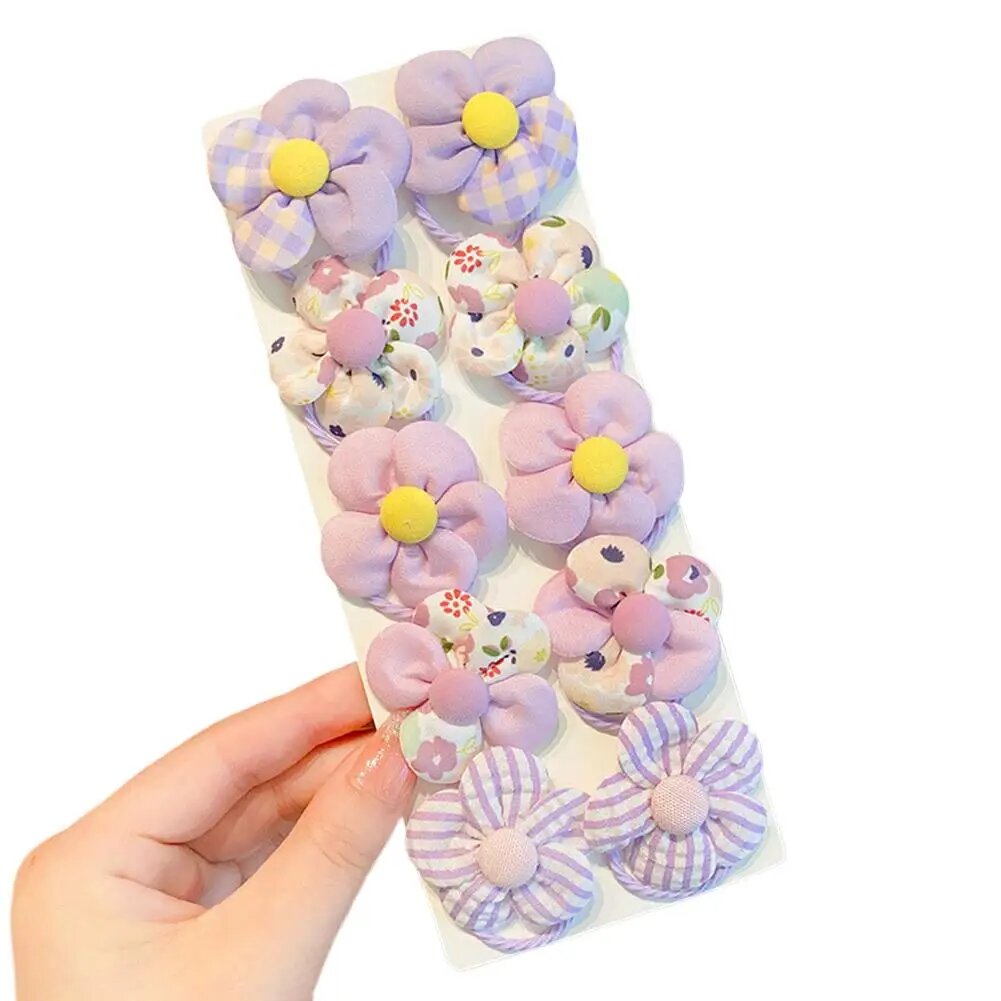 Детские резинки для волос Flower Hair Bands, Цвет: D
