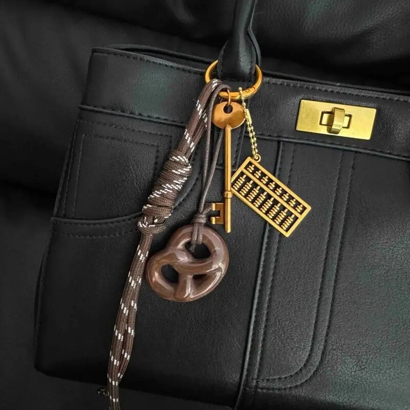 Креативный брелок из тканой веревки с бантом, шоколадный брелок для хлеба, Prestrel abacus