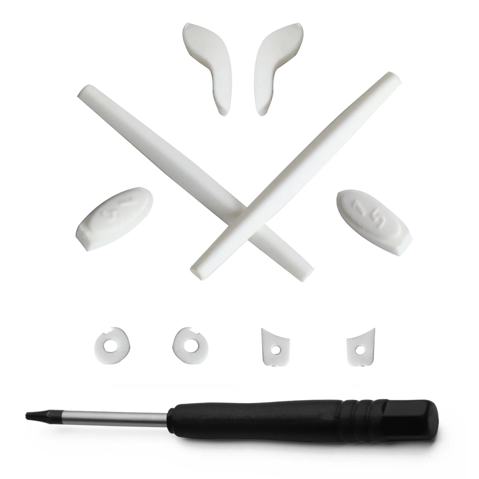 Комплект резинок ezoptix123 для Oakley Juliet/Juliet Vented/X Metal XX White and T6, Белый