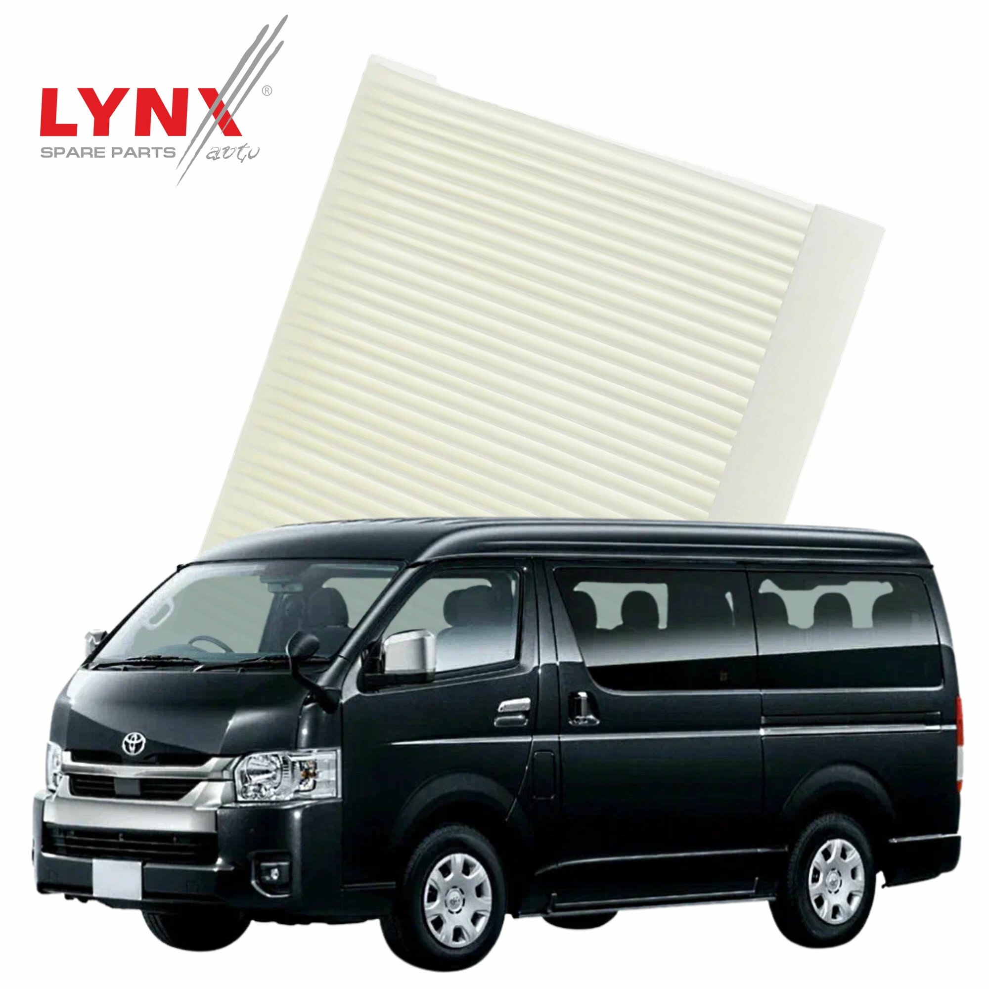 Фильтр салонный Toyota Hiace (5) / Тойота Хайс 2004 2005 2006 2007 2008 2009 2010 2011 2012 2013 2014 2015 2016 2017 2018 2019 2020 2021 2022 / 1шт LYNXauto