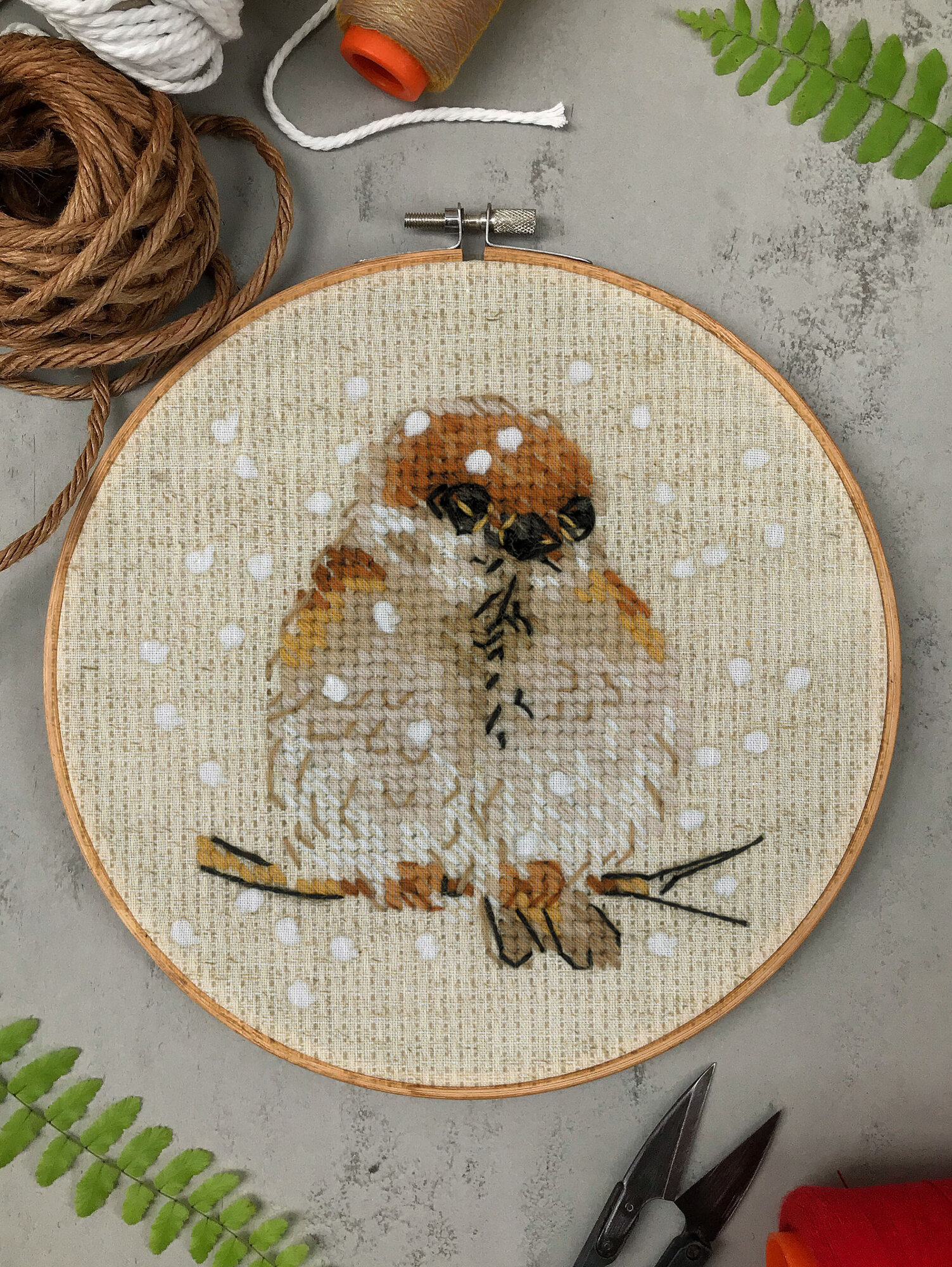 Набор для вышивания крестом Риолис, вышивка крестиком " Воробушек", 10*10 см, 1680