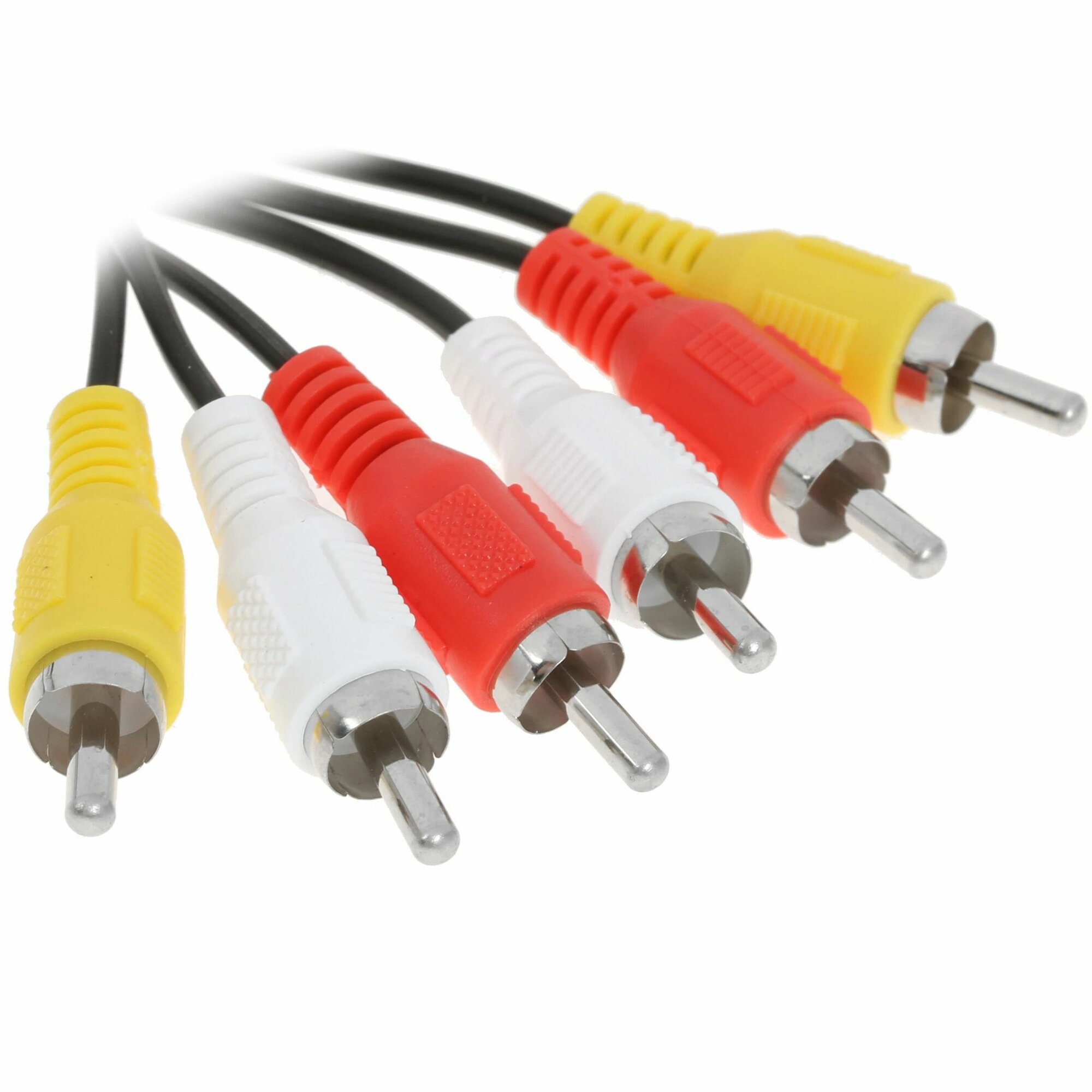 Кабель Aceline 3RCA - 3RCA 1 м черный