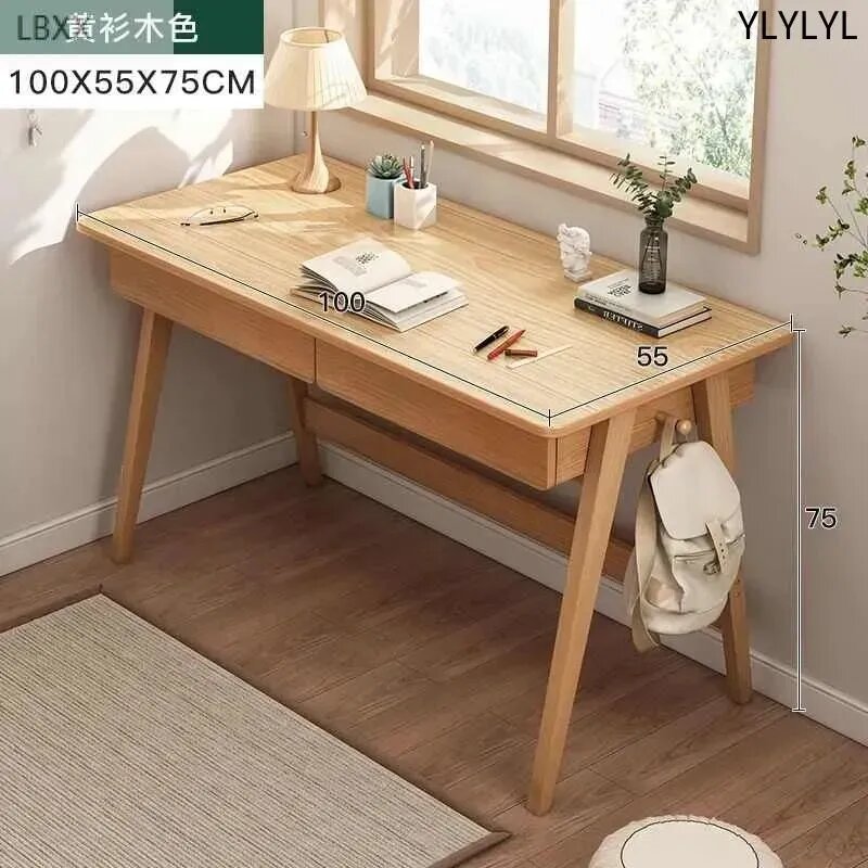 Парта деревянная Моноблок для школьника 100х55х75 см, коричневый стол для учебы — фото 1