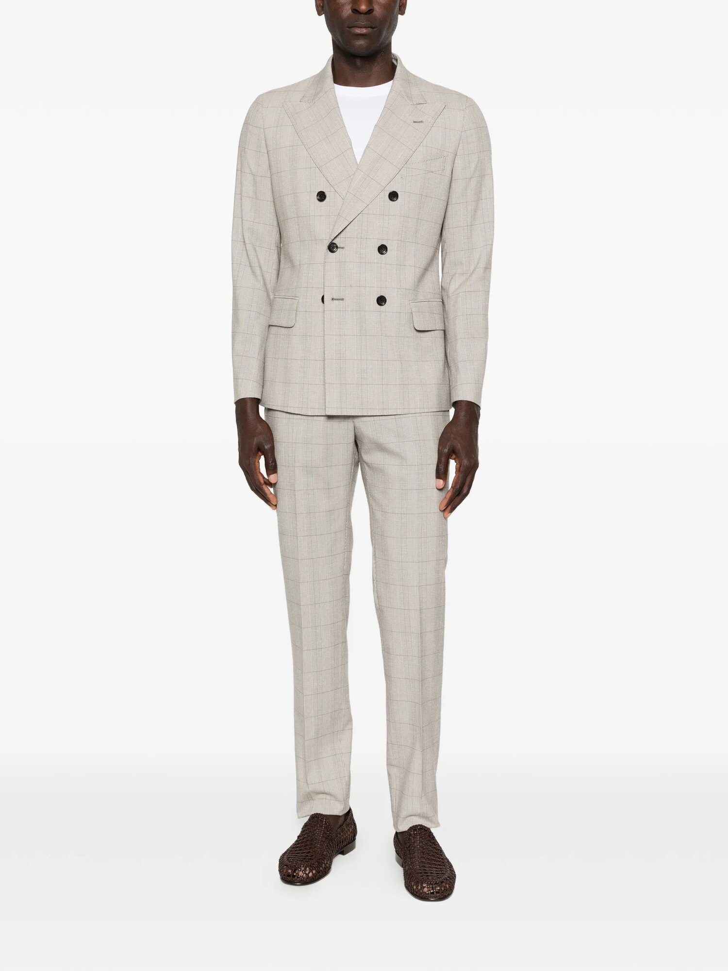 Комбинезон Reveres 1949 Double-breasted patterned suit, размер 50, разноцветный — фото 1
