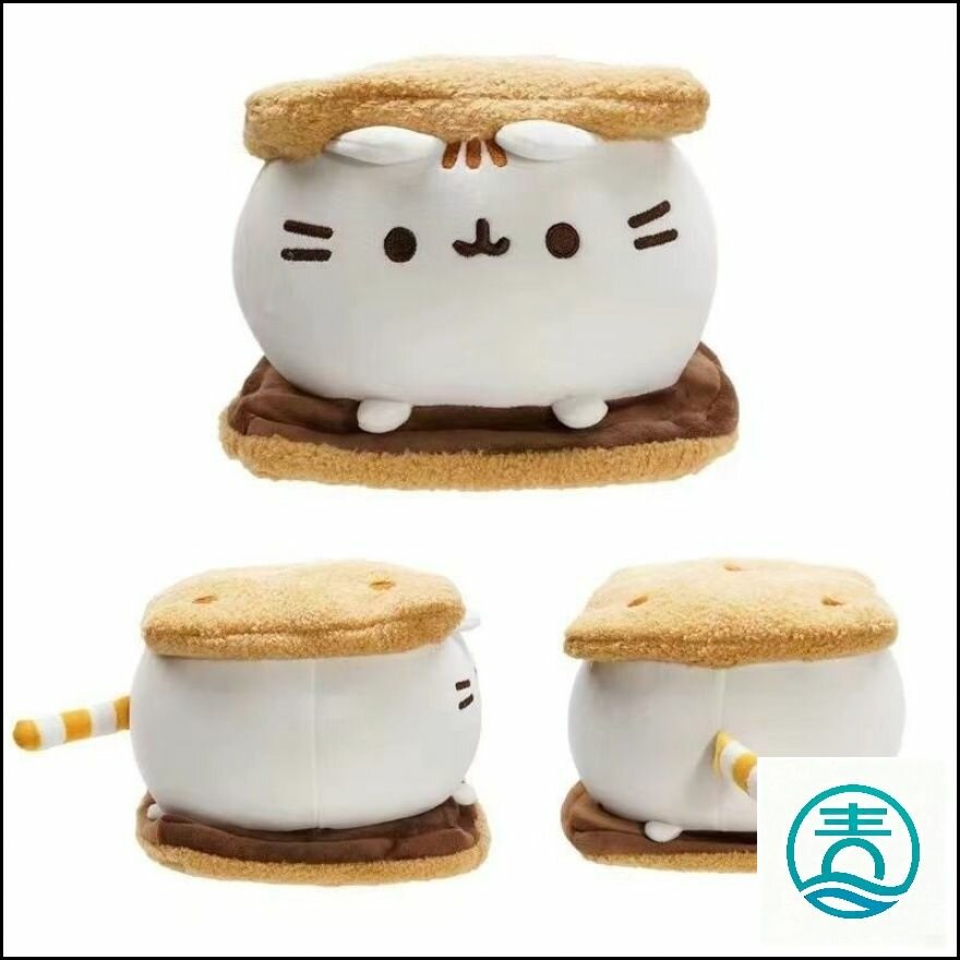 Мягкая игрушка "Pusheen the Cat" (Кот Пушин) с мороженое 15 см