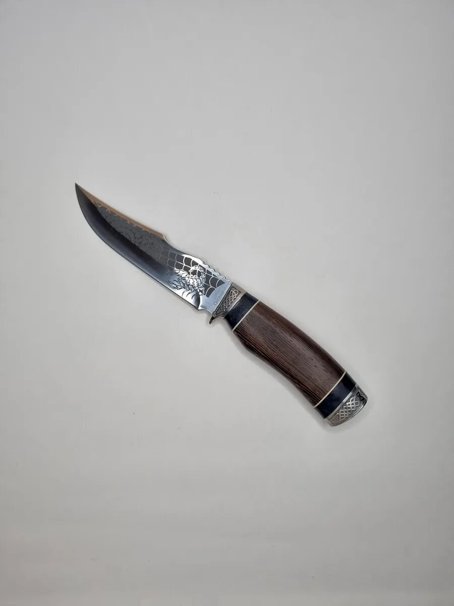 Большой охотничий нож Скорпион из стали 65х13