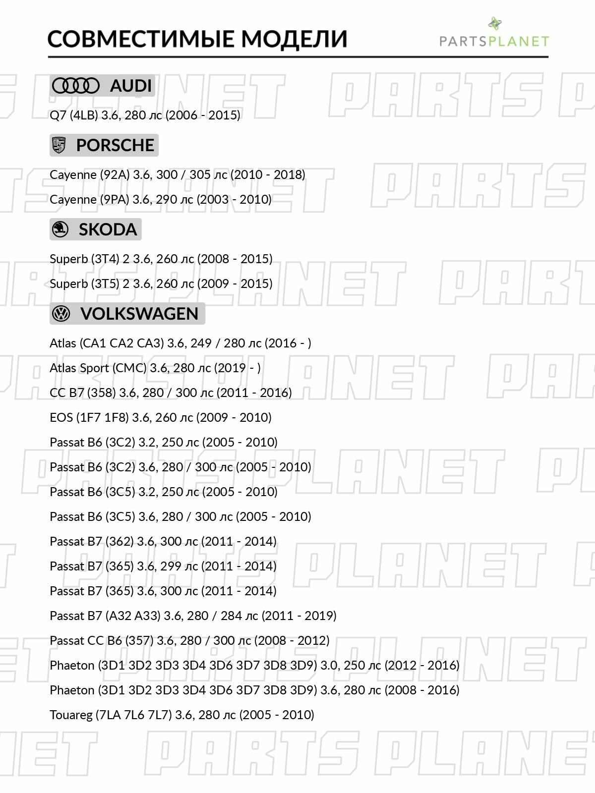 Комплект болтов ГБЦ для Ауди Q7 2006-2015, Фольксваген Пассат B6 2005-2010, B7 2011-2014, CC B6 2008-2012, Туарег 2005-2010 арт 143227501 — фото 1