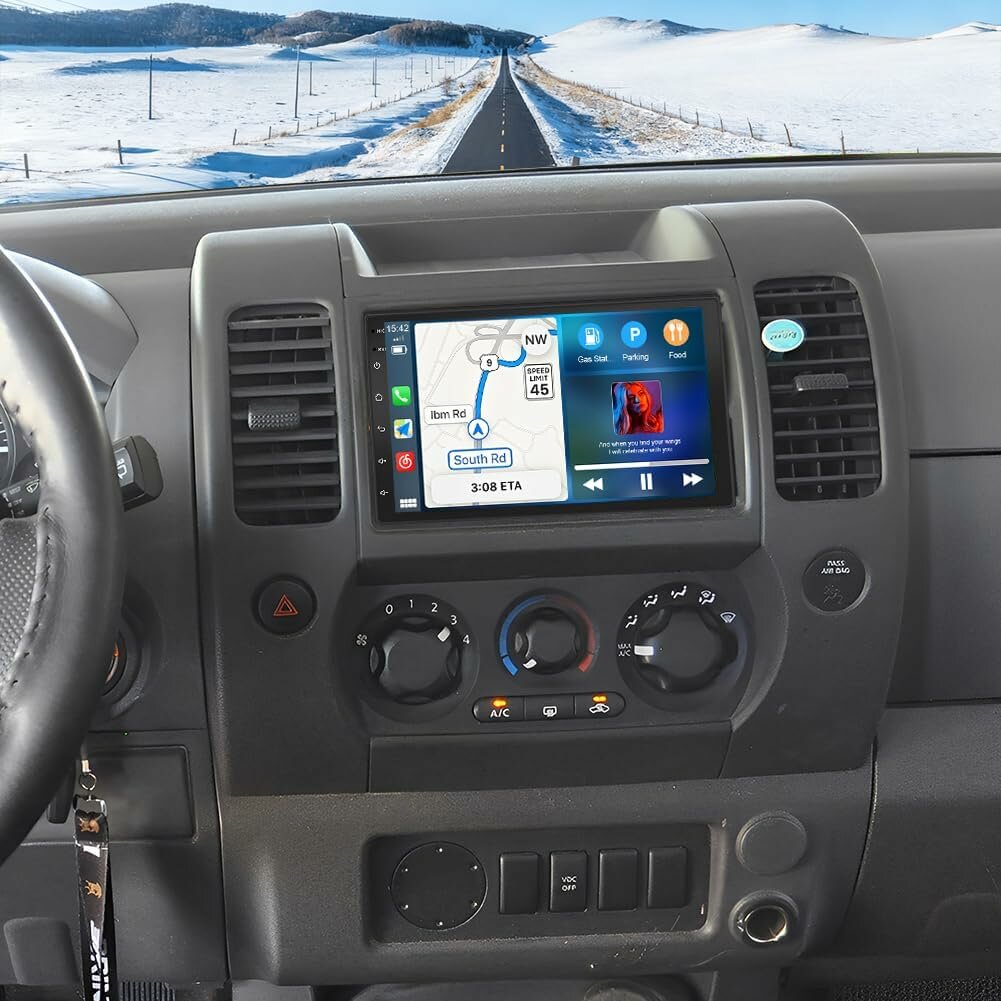 Автомобильная стереосистема Double Din для Nissan Xterra 2000-2008 годов с беспроводным подключением CarPlay и Android