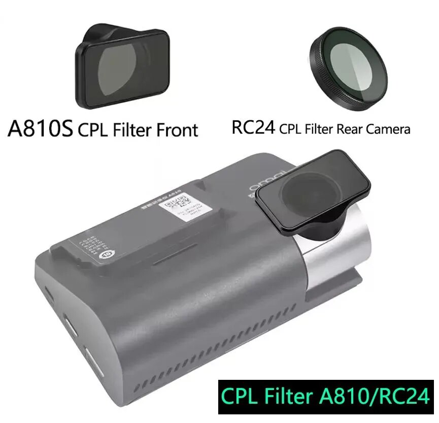 70mai Dash Cam A810s CPL RC24 задняя камера фильтр HD объектив защиты от пыли защита от ослепления