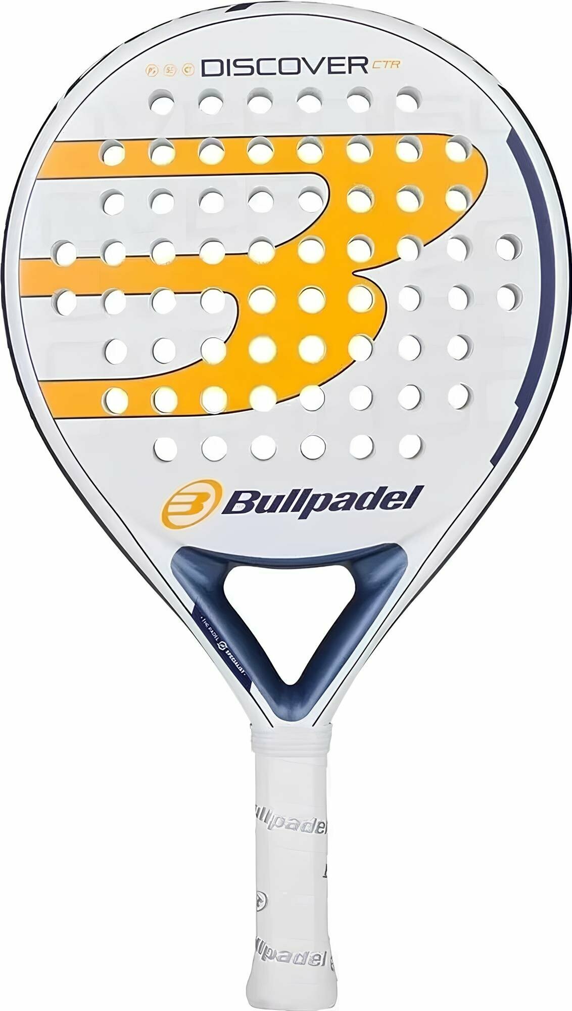 Ракетка для падел тенниса Bullpadel Discover Ctr 2025 Белый Жёлтый