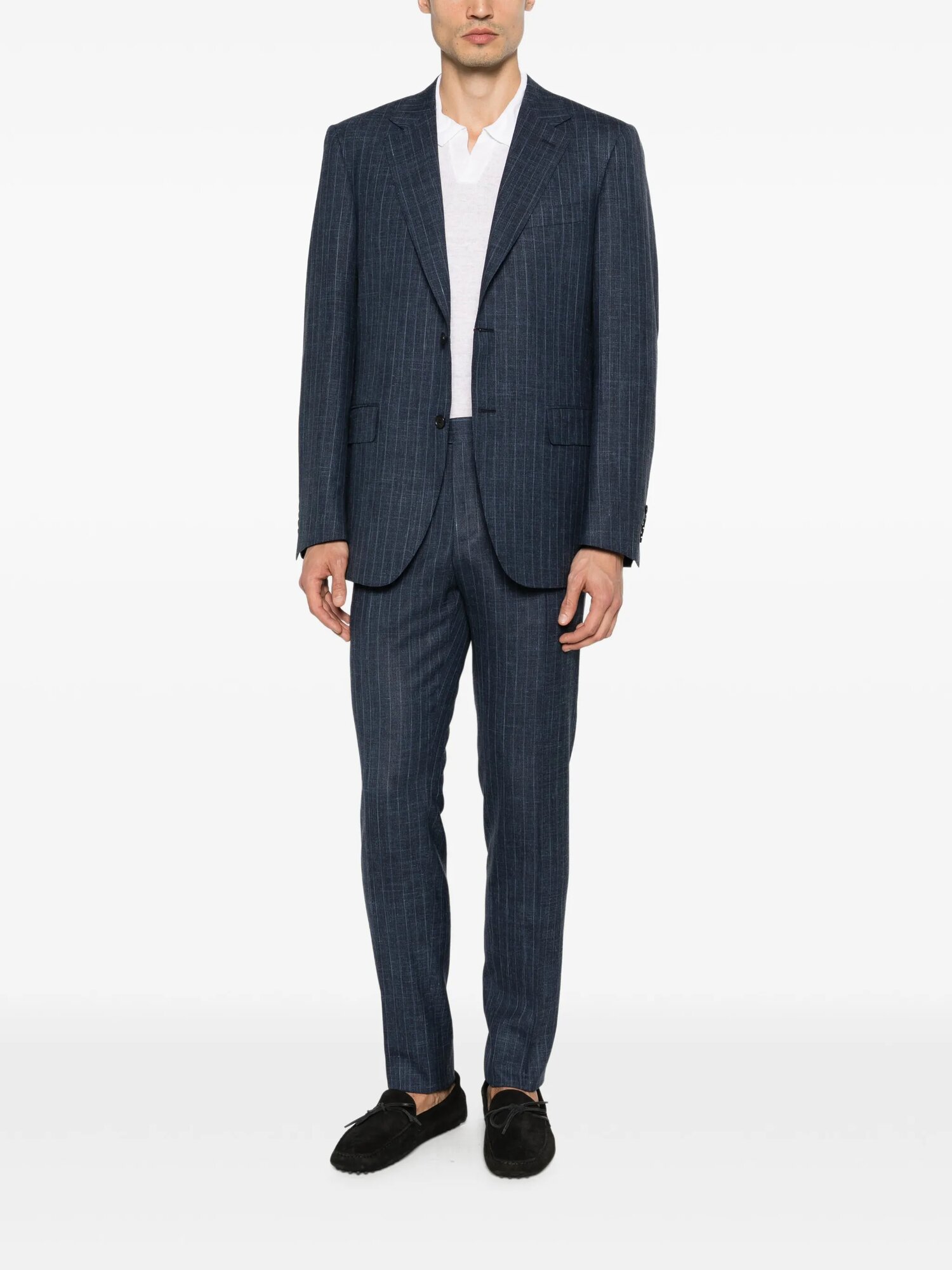 Комбинезон Canali Pinstripe two-piece suit, размер 50, blue — фото 1