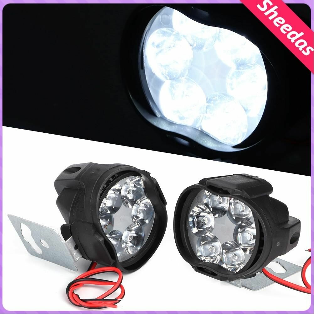 Светодиодный прожектор 12V 1200 lm, 8W – вспомогательный свет для мотоцикла, UTV, авто и лодки, комплект 2 шт