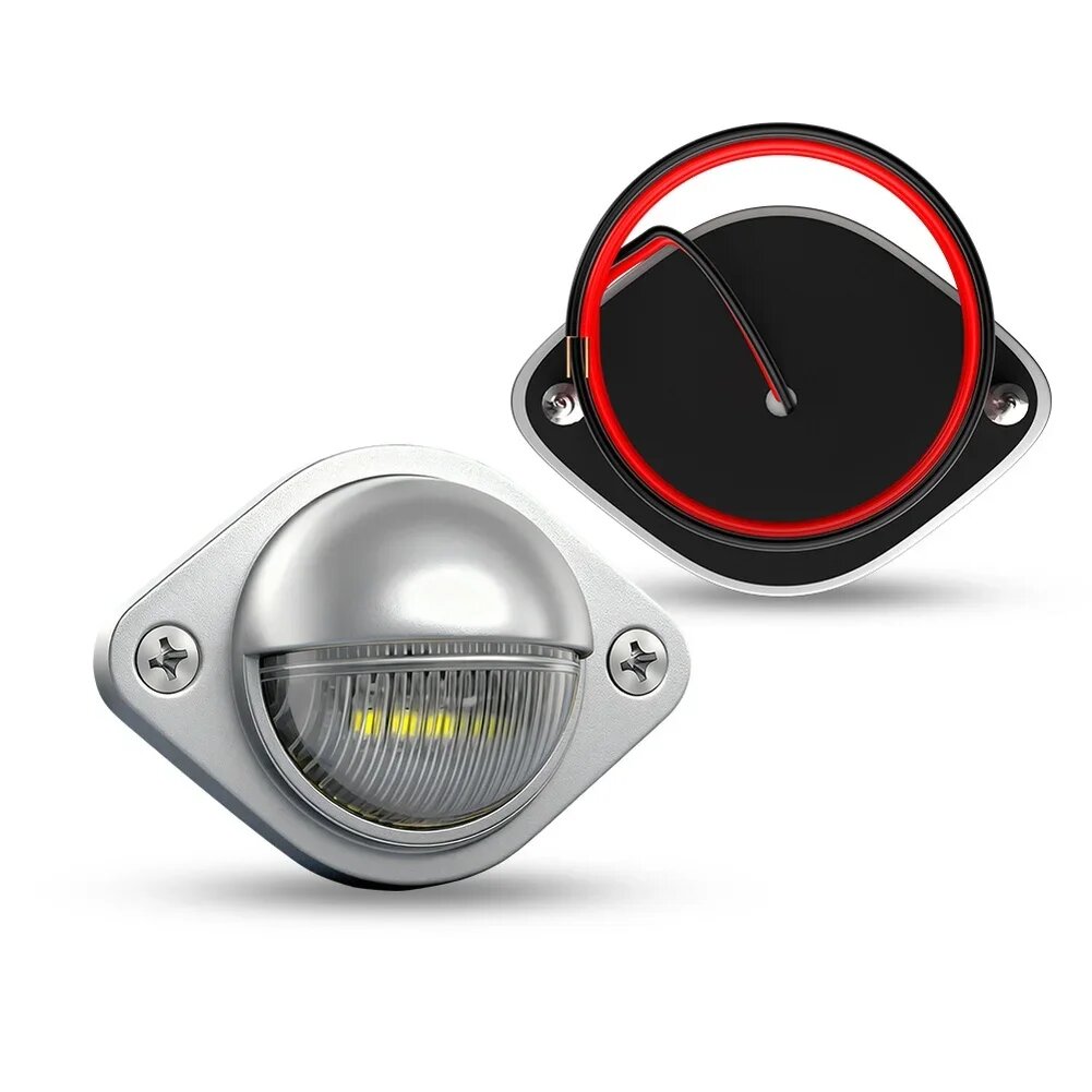 Светодиодная подсветка номерного знака, Silver, IP65, 6000K