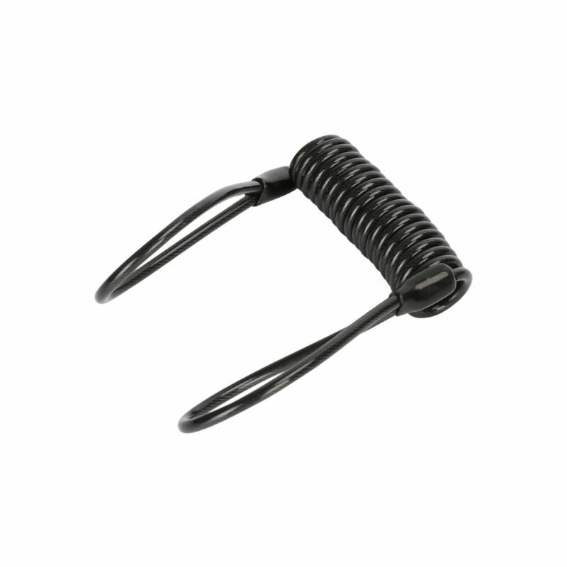 (1 шт.) Замок для велосипедного дискового тормоза с тросиком, черный тросик