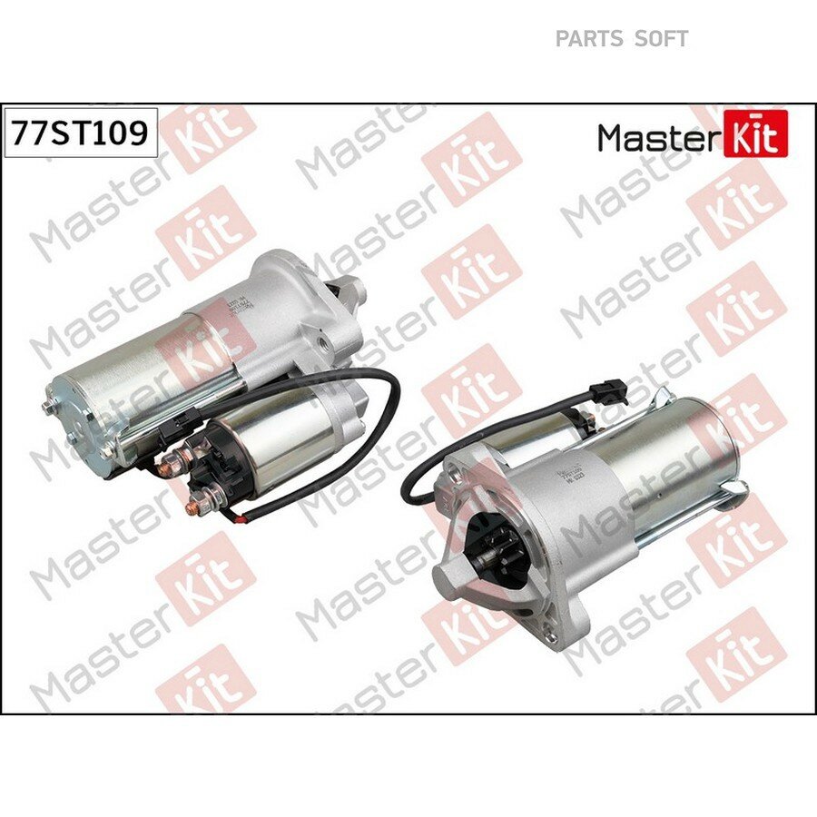 77ST109 MASTERKIT Стартер 1.3kw 9зуб CHERY Tiggo 1.6/1.8/2.0 '06-, M11 1.6 '10- MASTERKIT 77ST109 | цена за 1 шт