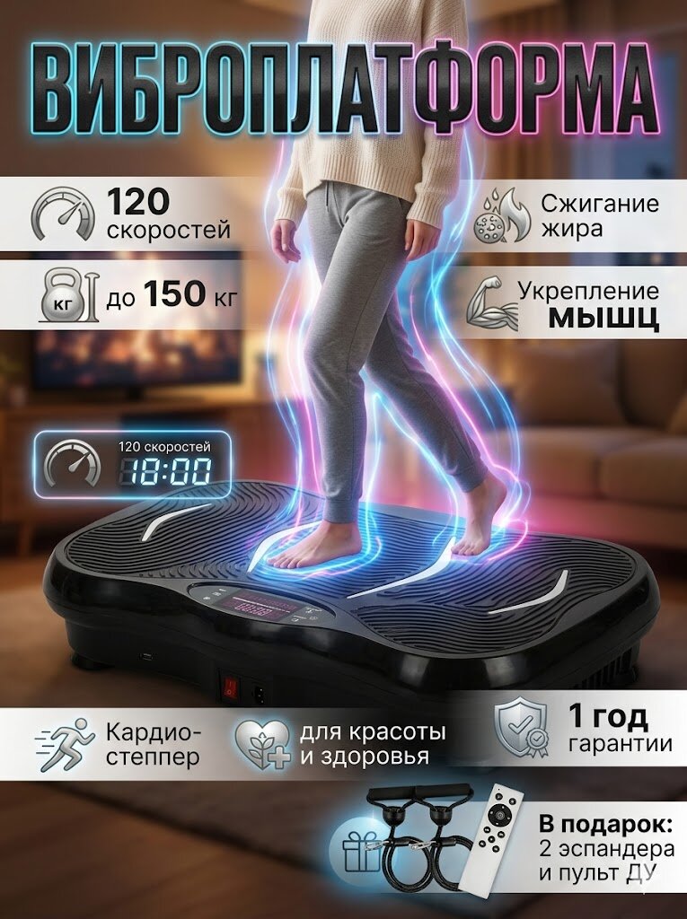 Виброплатформа для похудения, jindodo AZ-808 нагрузка 150 кг