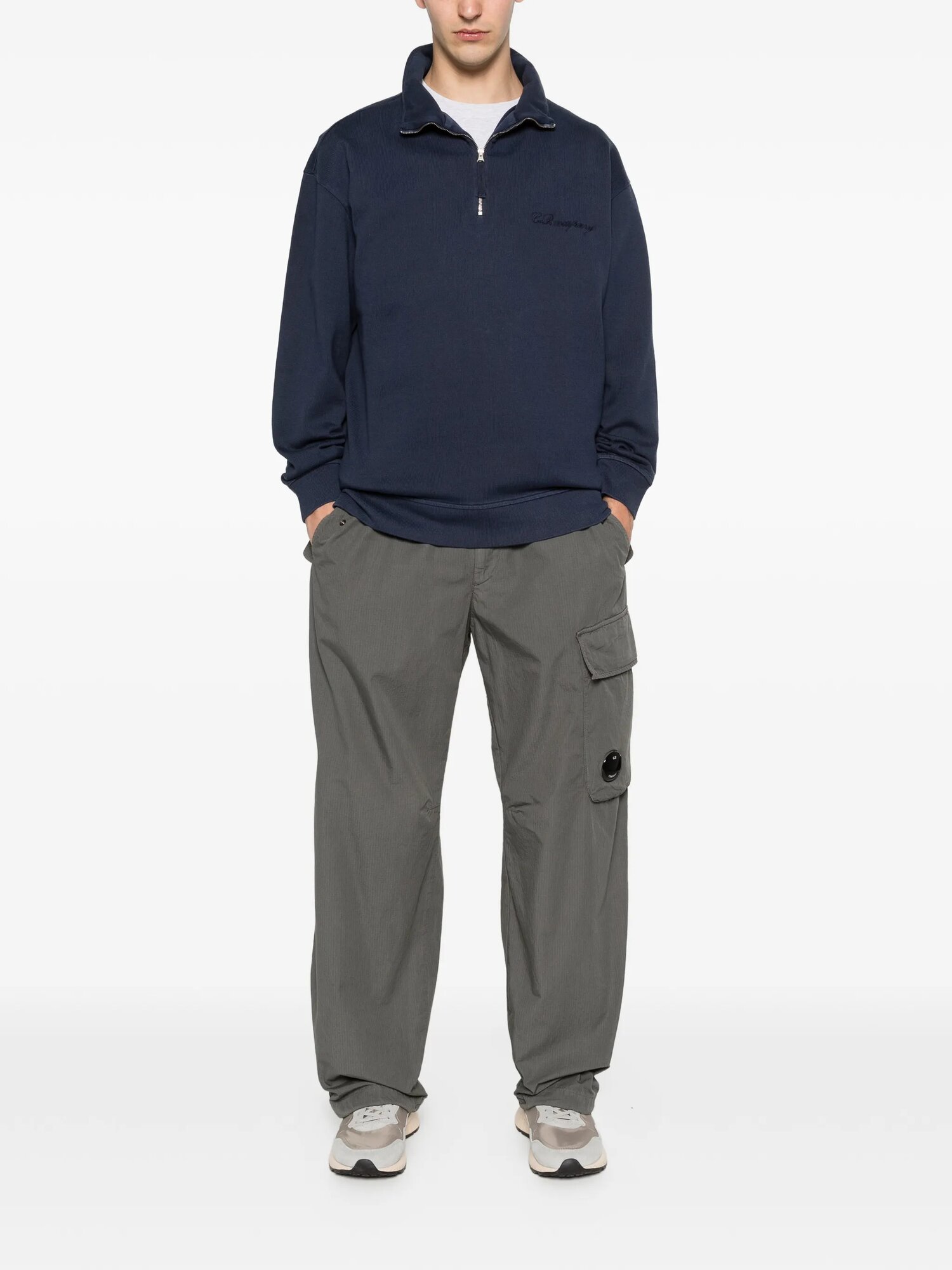 Толстовка C.P. COMPANY Zip-fastening sweatshirt, размер S — фото 1