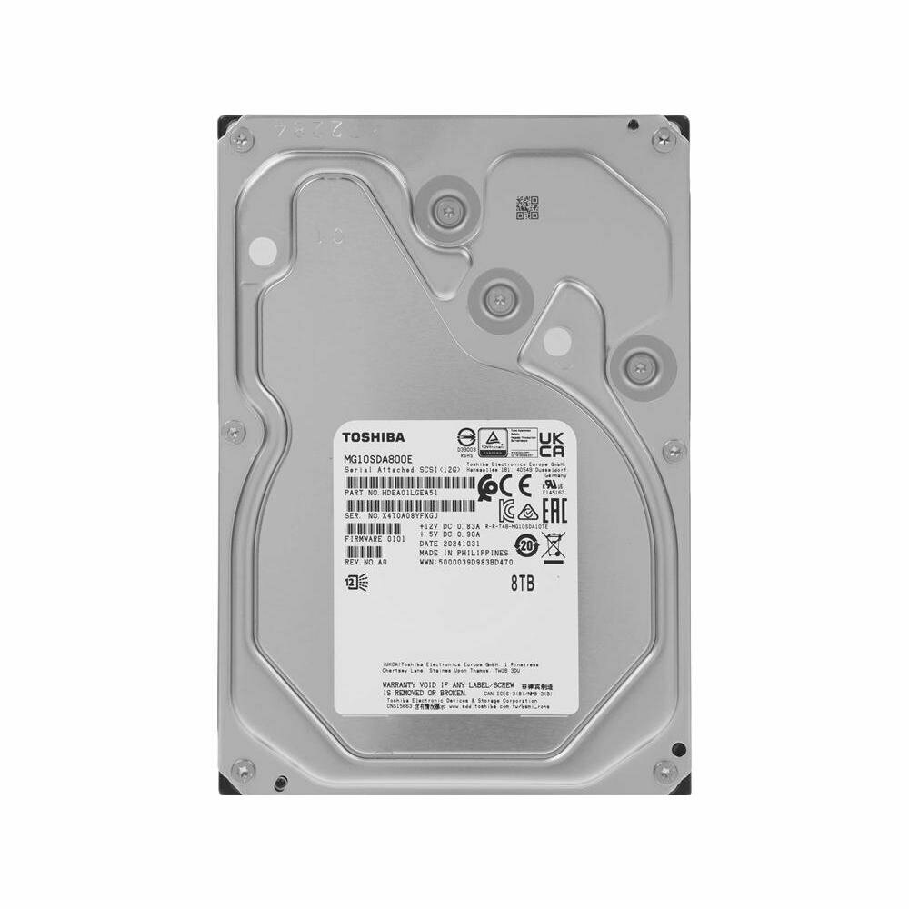 Жесткий диск Toshiba SAS 3.0 8TB MG10SDA800E Enterprise Capacity 4KN (7200rpm) 512Mb 3.5