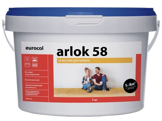 Клей для паркета ARLOK 58 однокомпонентный, эластичный, полимерный 14кг