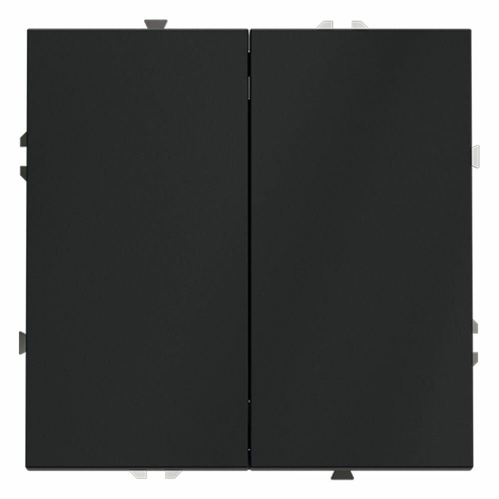 Выключатель 2-кл. СП S70 10А с самовозвратом механизм графит Voltum VLS020607