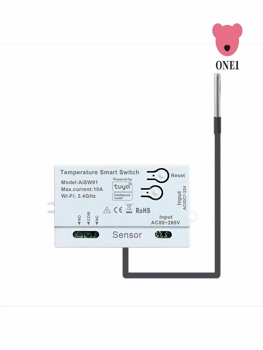 V2Умный Переключатель Управления Температурой Tuya Wi-Fi, Датчик 2,4 ГГц С 1-Метровым Температурным Зондом