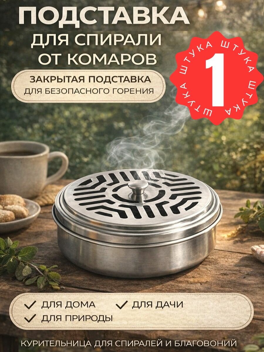 Подставка под спираль от комаров, держатель для спирали от комаров с отверстиями, защита от насекомых мошек, для дома и дачи, 1 шт
