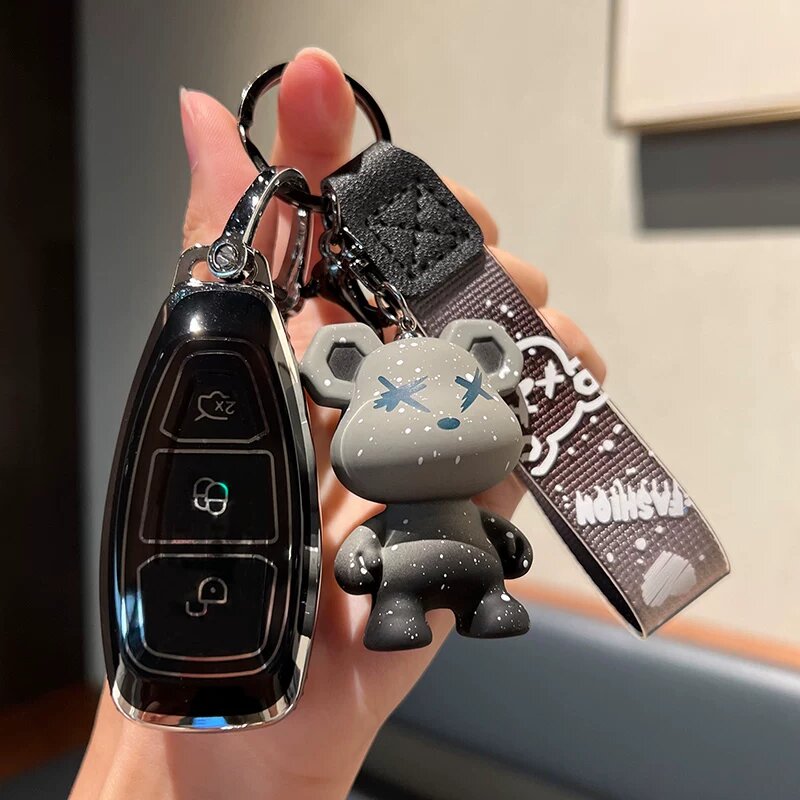 Чехол для ключа Ford Focus, Escape, Fiesta, Ecosport, Mondeo, Kuga, смарт-ключ, защитный корпус, застежка Ford E-smart