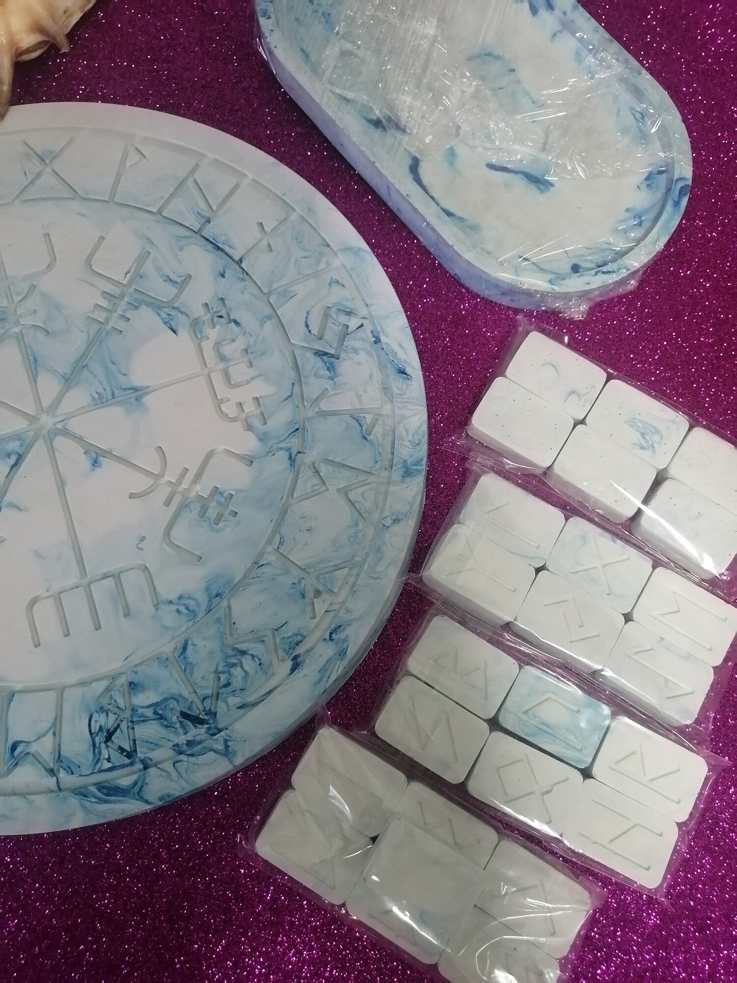 Набор магии "Рунический компас", гипс, подарок-подставка, 18х9 см