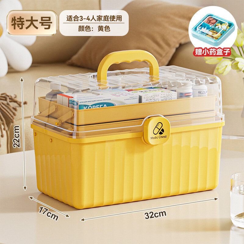 Медицинская коробка Secure 3-Compartment Medicine Case для