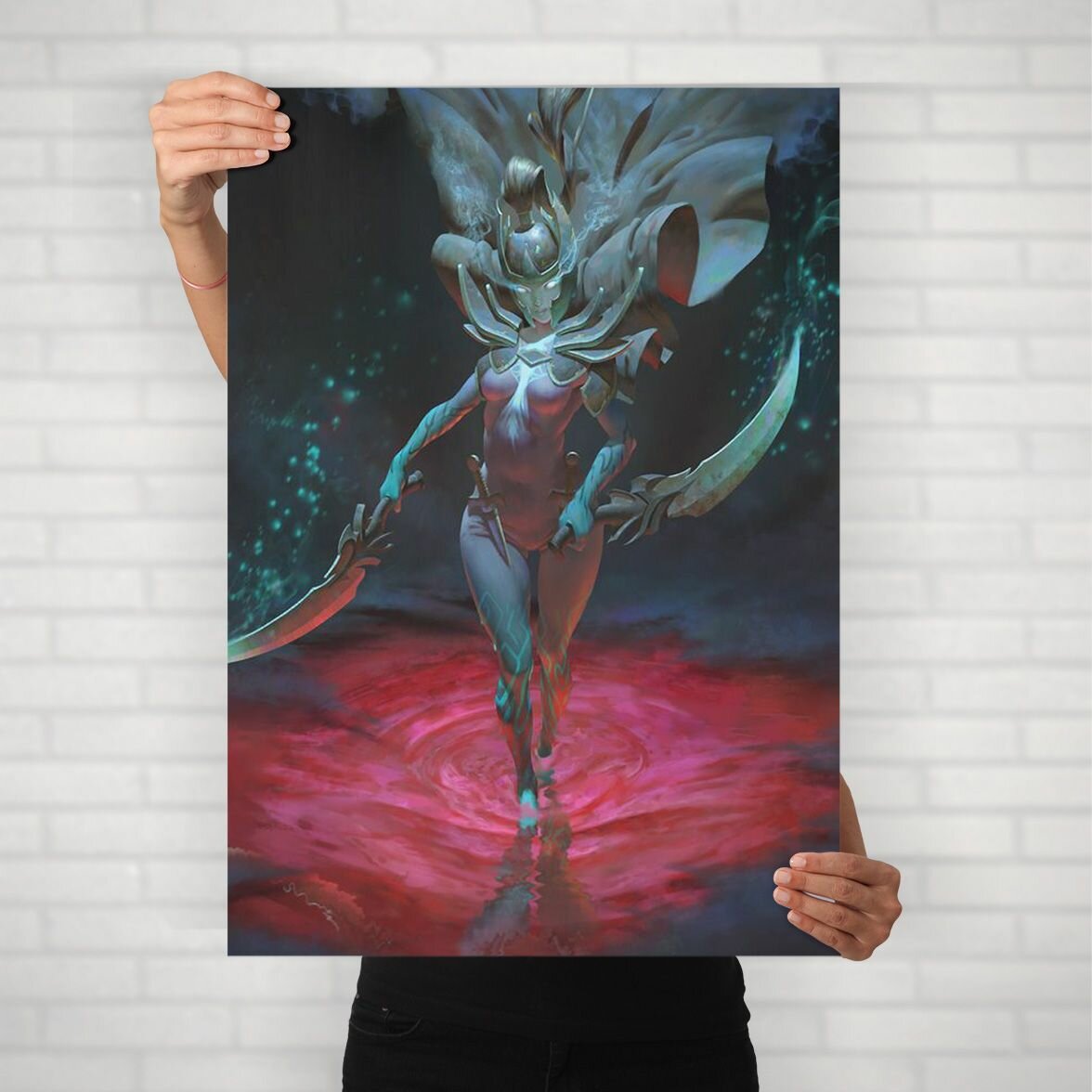 Плакат на стену для интерьера Dota 2 (Phantom Assasin 2) - Постер по игре формата A2 (42х60 см)