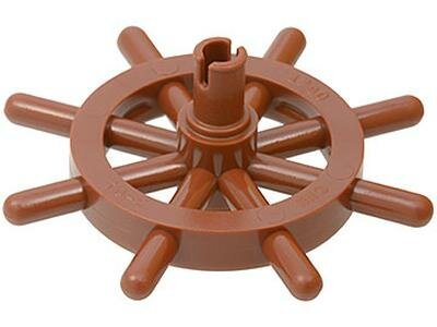 Деталь Lego 4790b Boat, Ship's Wheel with Slotted Pin