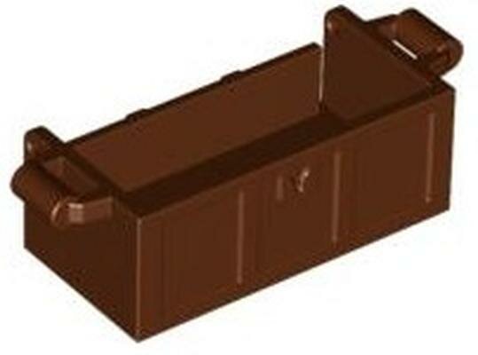 Деталь Lego 4738a Container, Treasure Chest Bottom with Slots in Back