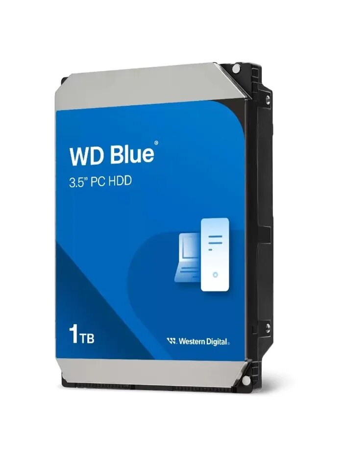 Жесткий диск Western Digital Blue 1ТБ, 3.5", SATA, 5400 об/мин