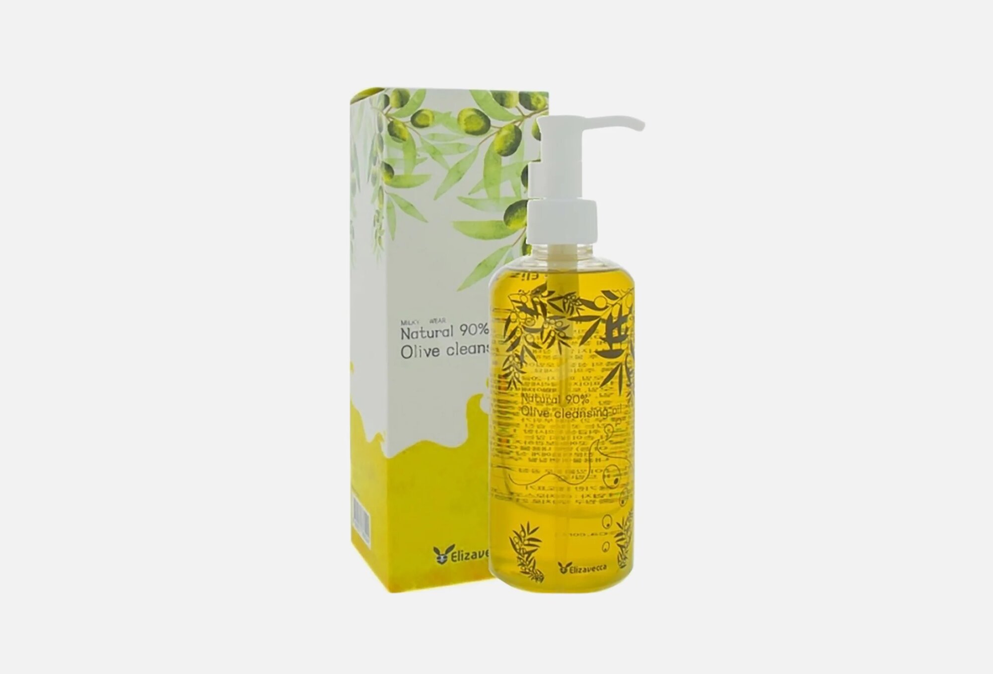 Гидрофильное масло Elizavecca Milky-Wear, для лица, 90% оливковое масло, 300 мл