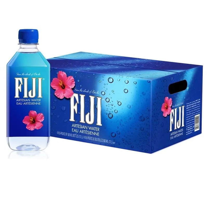 Вода минеральная артезианская Fiji (Фиджи) 24шт. по 0,5 л, негазированная, пэт
