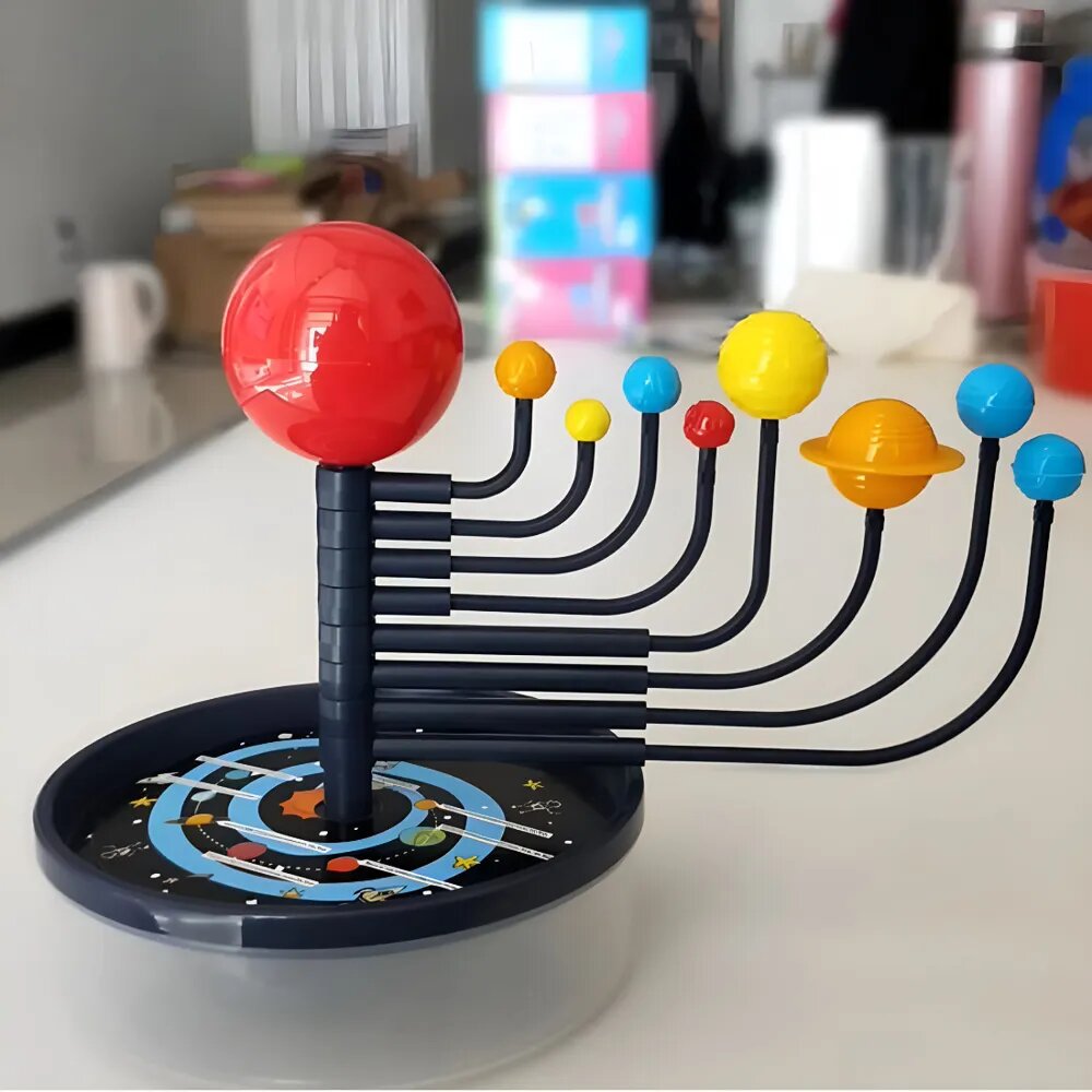 BESTSKY Набор игрушек STEM для детей, модель Солнечной системы, 9 планет, 3-5 лет.